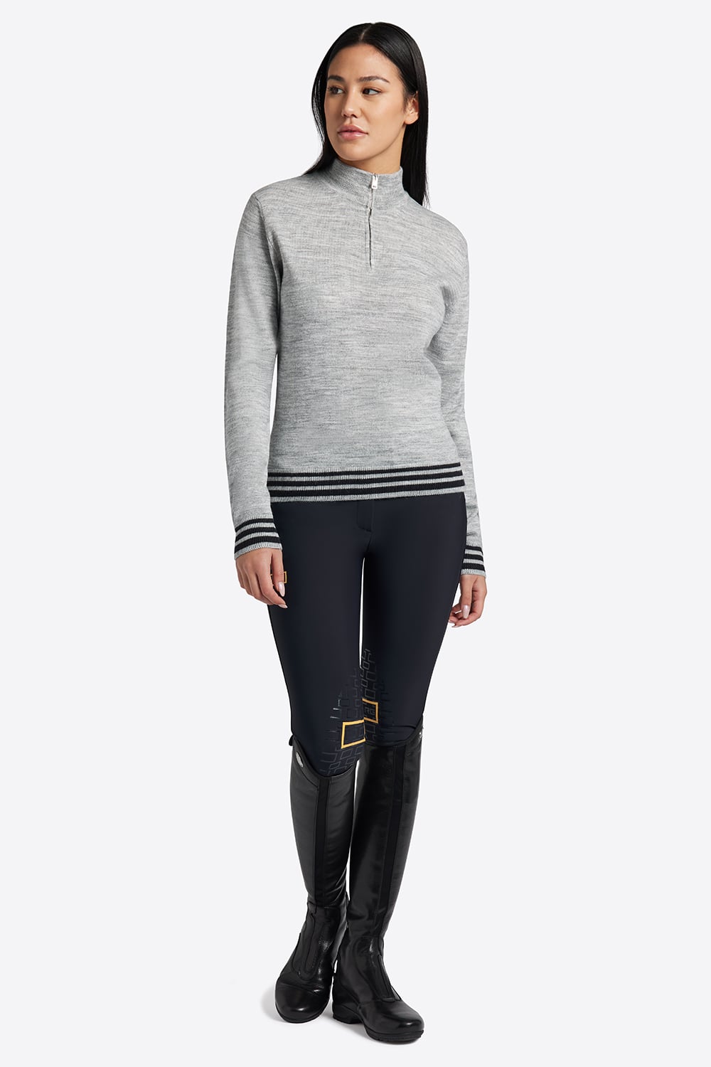 RG Wool Blend Half Zip Sweater - Stigsbergs Gård