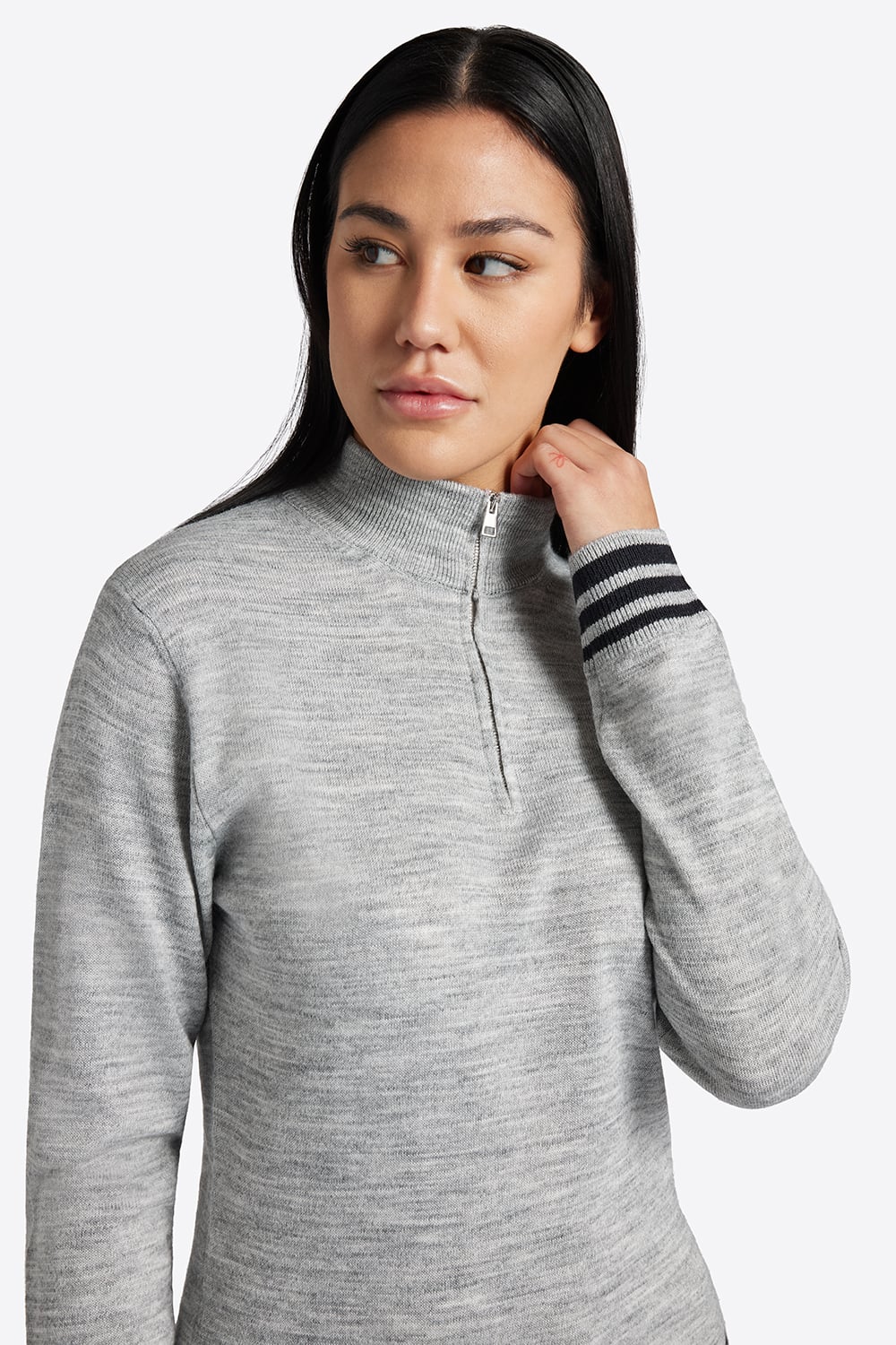 RG Wool Blend Half Zip Sweater - Stigsbergs Gård